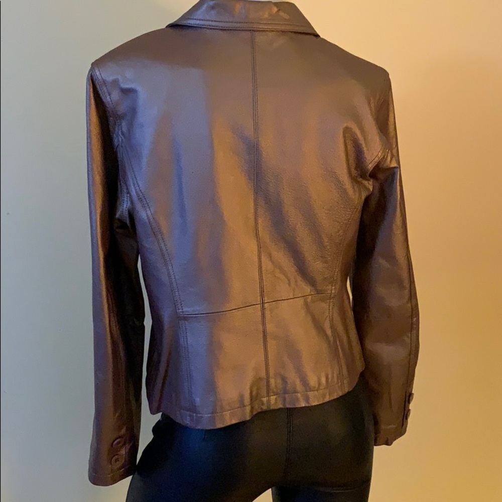 Uniform Pewter Leather Jacket By John Paul Richard - Gem